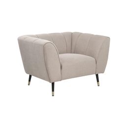 Beliani Sessel ORSTA in Beige/Schwarz/Gold - (W) 112 x (H) 73 x (L) 85 cm | Gr.: onesize