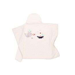 BABY LAL Badetuch mit Kapuze "WAL/FALTBOOT &Co." in Maritim - (L) 72 x (B) 95cm | Gr.: onesize