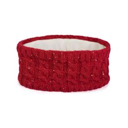 styleBREAKER Strick Stirnband in Rot | Gr.: onesize