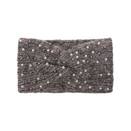 styleBREAKER Strick Stirnband in Altrose-Schwarz | Gr.: onesize