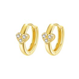 Dear Me Creolen Ohrringe 585 Gold Herz in Gold | Gr.: onesize