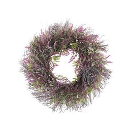 Beliani Kranz TELDE in Grün/Braun - (W) 50 x (H) 50 x (L) 9 cm | Gr.: onesize
