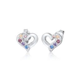 Elli Ohrringe 925 Sterling Silber Herz in Silber | Gr.: onesize