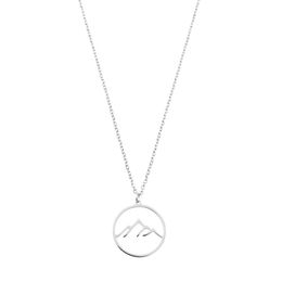 Hey Happiness Halskette Gebirge Edelstahl in Silber - (L) 43-48 cm | Gr.: onesize