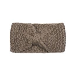 styleBREAKER Strick Stirnband in Taupe | Gr.: onesize