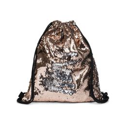styleBREAKER Turnbeutel in Rosegold / Silber | Gr.: onesize