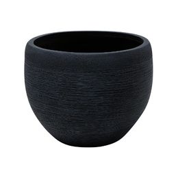 Beliani Outdoor Blumentopf ZAKROS in Schwarz - (W) 50 x (H) 39 x (L) 50 cm | Gr.: onesize