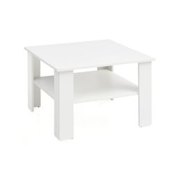 KADIMA DESIGN Couchtisch aus Holz mit kratzfester Beschichtung, 60 kg Belastbarkeit in Weiß | Gr.: onesize