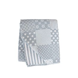 Krasilnikoff Quilt Patchwork Grau 130x180 cm | Gr.: onesize