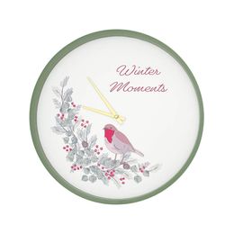 GreenGate Wanduhr Leonora Merry Christmas in White | Gr.: onesize