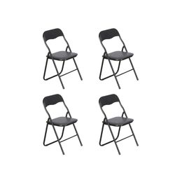 ebuy24 Gartenstuhl Mihe Schwarz 45 x 44 cm | Gr.: onesize