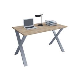 ebuy24 Schreibtisch Lona Eiche Dekor 140 x 80 cm | Gr.: onesize