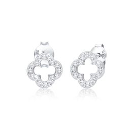 Elli Ohrringe 925 Sterling Silber Kleeblatt in Silber | Gr.: onesize