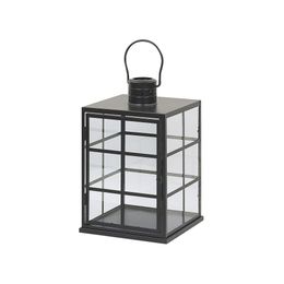 Beliani Laterne BINTAN in Schwarz - (W) 20 x (H) 33 x (L) 20 cm | Gr.: onesize