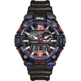 Multifunktionsuhr FilaSTYLE rot in schwarz | Gr.: onesize