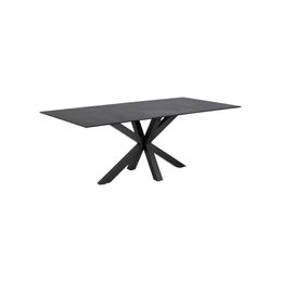 ebuy24 Esstisch Helium Schwarz 200 x 100 cm | Gr.: onesize