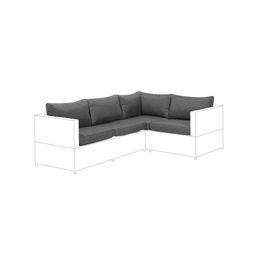 Beliani Kissenbezug AVOLA in Grau - (W) 57 x (H) 10 x (L) 64 cm | Gr.: onesize