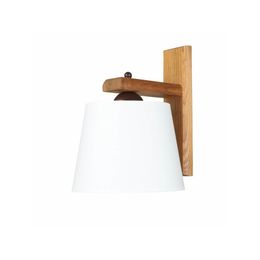 Licht-Erlebnisse Wandlampe (B)20 x (H)24.5 cm in Eiche Rustikal Ecru | Gr.: onesize
