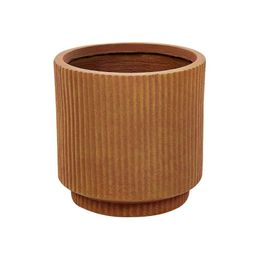 Beliani Outdoor Blumentopf DARIA in Braun - (W) 24 x (H) 24 x (L) 24 cm | Gr.: onesize