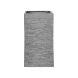 Beliani Outdoor Blumentopf DION in Grau - (W) 40 x (H) 77 x (L) 40 cm | Gr.: onesize