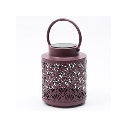 MARELIDA LED Solar Laterne in lila - H: 19cm | Gr.: onesize
