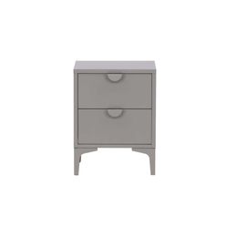 ebuy24 Nachttisch Piring Hellgrau 45 x 40 cm | Gr.: onesize