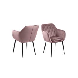 ebuy24 Esszimmerstuhl Emil Altrosa 57 x 59 cm | Gr.: onesize