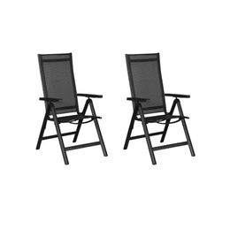 ebuy24 Gartenstuhl Kenny Schwarz 58 x 66 cm | Gr.: onesize
