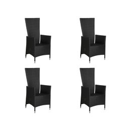 ebuy24 Gartenstuhl Joops Schwarz 58 x 60 cm | Gr.: onesize
