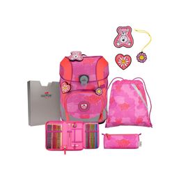 DerDieDas ErgoFlex Tiny Schulranzen-Set 6-teilig in Roses | Gr.: onesize