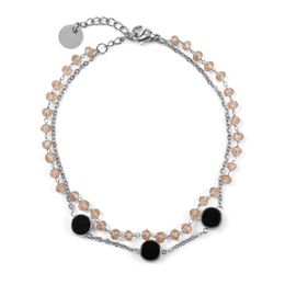 styleBREAKER Armkette in Silber / Rose | Gr.: onesize