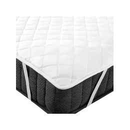 Beliani Topper ALMANZOR in Weiß - (W) 200 x (H) 1 x (L) 160 cm | Gr.: onesize