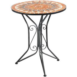 kobolo Garten-Beistelltisch MEDTABLE70 in Braun | Gr.: onesize