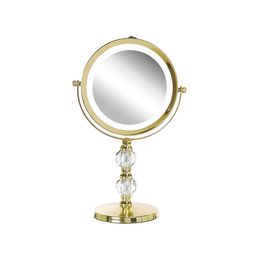 Beliani Kosmetikspiegel CLAIRA in Gold - (W) 18 x (H) 34 x (L) 13 cm | Gr.: onesize