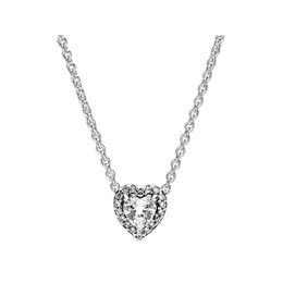Pandora Damen-Halskette Silber 925 Elevated Heart | Gr.: onesize