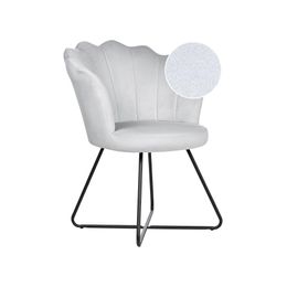 Beliani Sessel LOVELOCK in Grau/Schwarz - (W) 67 x (H) 86 x (L) 70 cm | Gr.: onesize