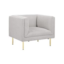 Beliani Sessel MOEN in Grau/Gold - (W) 87 x (H) 72 x (L) 75 cm | Gr.: onesize