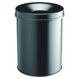 Durable Papierkorb Safe rund 15l schwarz | Gr.: onesize