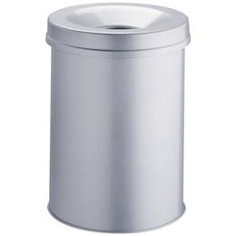 Durable Papierkorb Safe rund 30l grau | Gr.: onesize