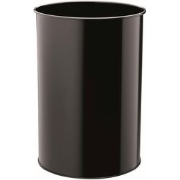 Durable Papierkorb Metall rund 30l schwarz | Gr.: onesize