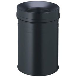 Durable Papierkorb Safe+ rund 15l schwarz | Gr.: onesize