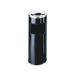 Durable Papierkorb Safe mit Ascher rund 17+2l schwarz | Gr.: onesize