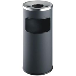 Durable Papierkorb Safe mit Ascher rund 17+2l anthrazit | Gr.: onesize