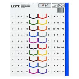 Leitz Register A4 20-teilig PP blanko grau | Gr.: onesize