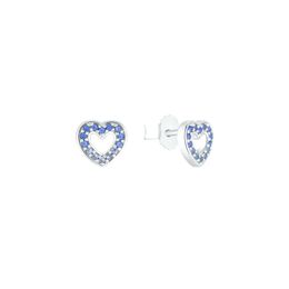 Prinzessin Lillifee Ohrstecker Silber 925, rhodiniert in Blau | Gr.: onesize