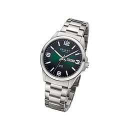 Regent Uhren Analog-Armbanduhr Regent Metallarmband silber mittel (ca. 39mm) | Gr.: onesize
