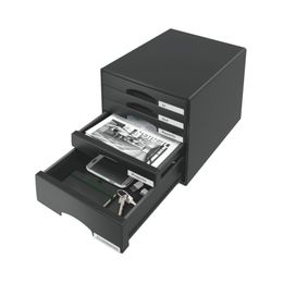 Leitz Schubladenbox Plus 5 Schubladen Polystyrol schwarz | Gr.: onesize