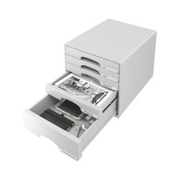 Leitz Schubladenbox Plus 5 Schubladen Polystyrol grau | Gr.: onesize