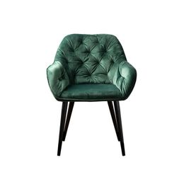 Phoenix Group AG Chessy - Esszimmerstuhl mit Armlehne, grün, B/H/T: 62x82x60 (Sitz 40x45.5x42)cm | Gr.: onesize