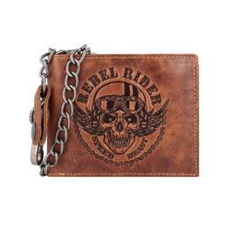 Green Burry Greenburry Rebel Rider Biker Geldbörse Leder 13 cm in brown | Gr.: onesize